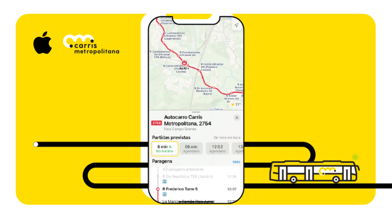 O tempo real da Carris Metropolitana já está disponível no Apple Maps ...