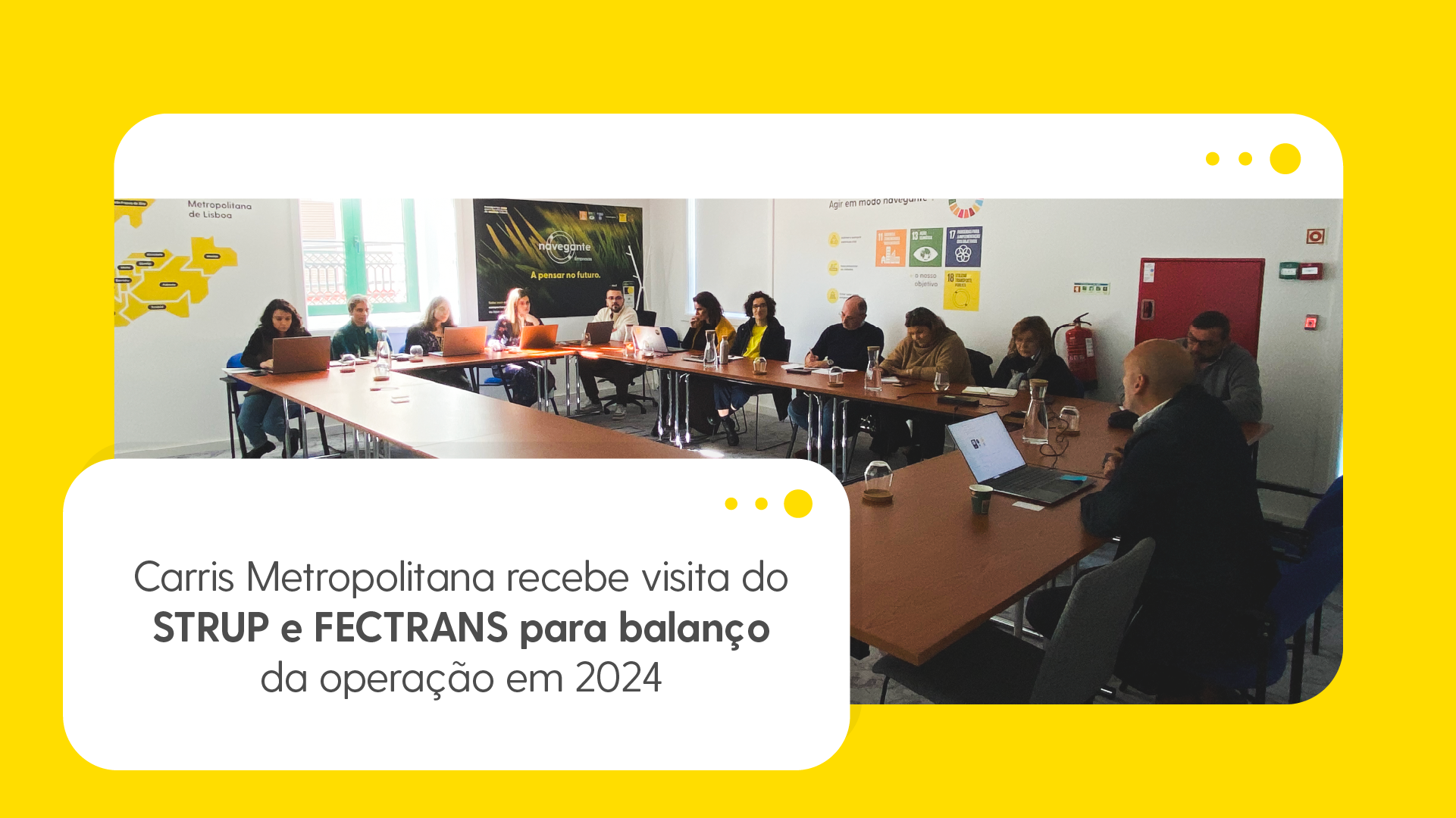 Carris Metropolitana recebe visita do STRUP e FECTRANS para balanço da ...